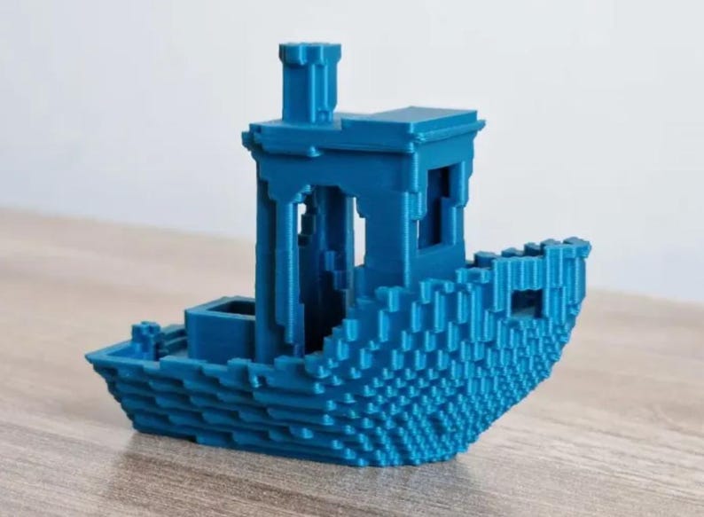 Blocky Benchy 3D Printer Calibration STL – Test Layer Lines, Overhangs ...