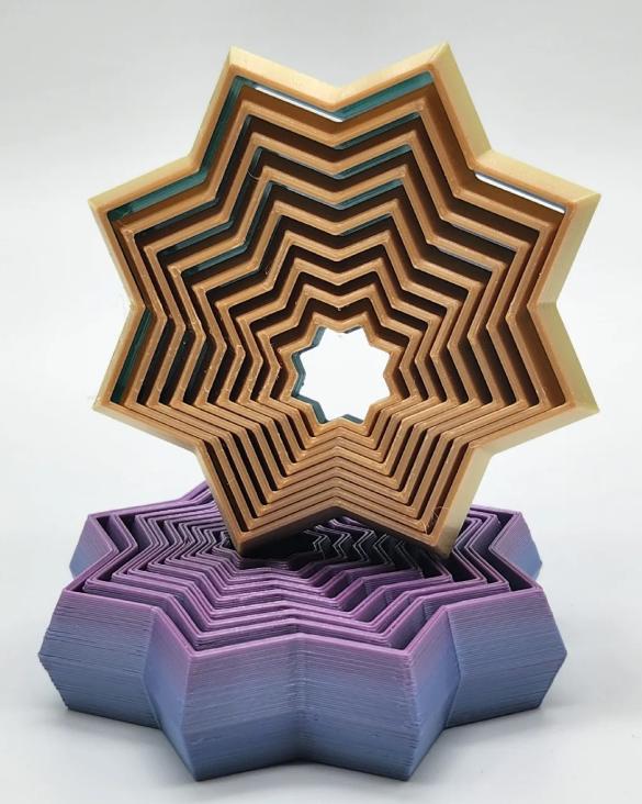 Kinetic Star STL File for 3D Printing – Printable Fidget Toy Puzzle ...