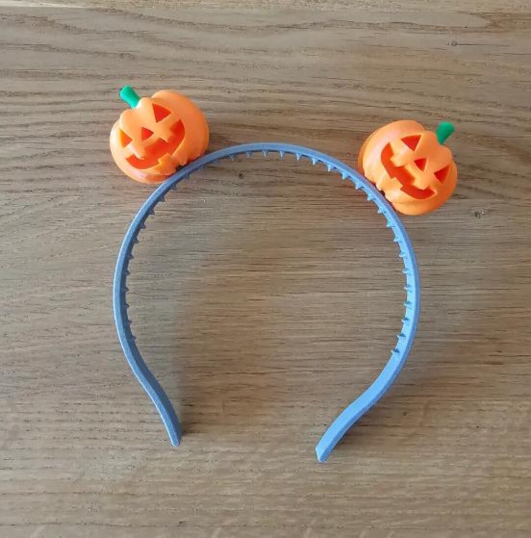 Halloween Pumpkin Headband STL | Jack-o-lantern 3D Printable Hair ...