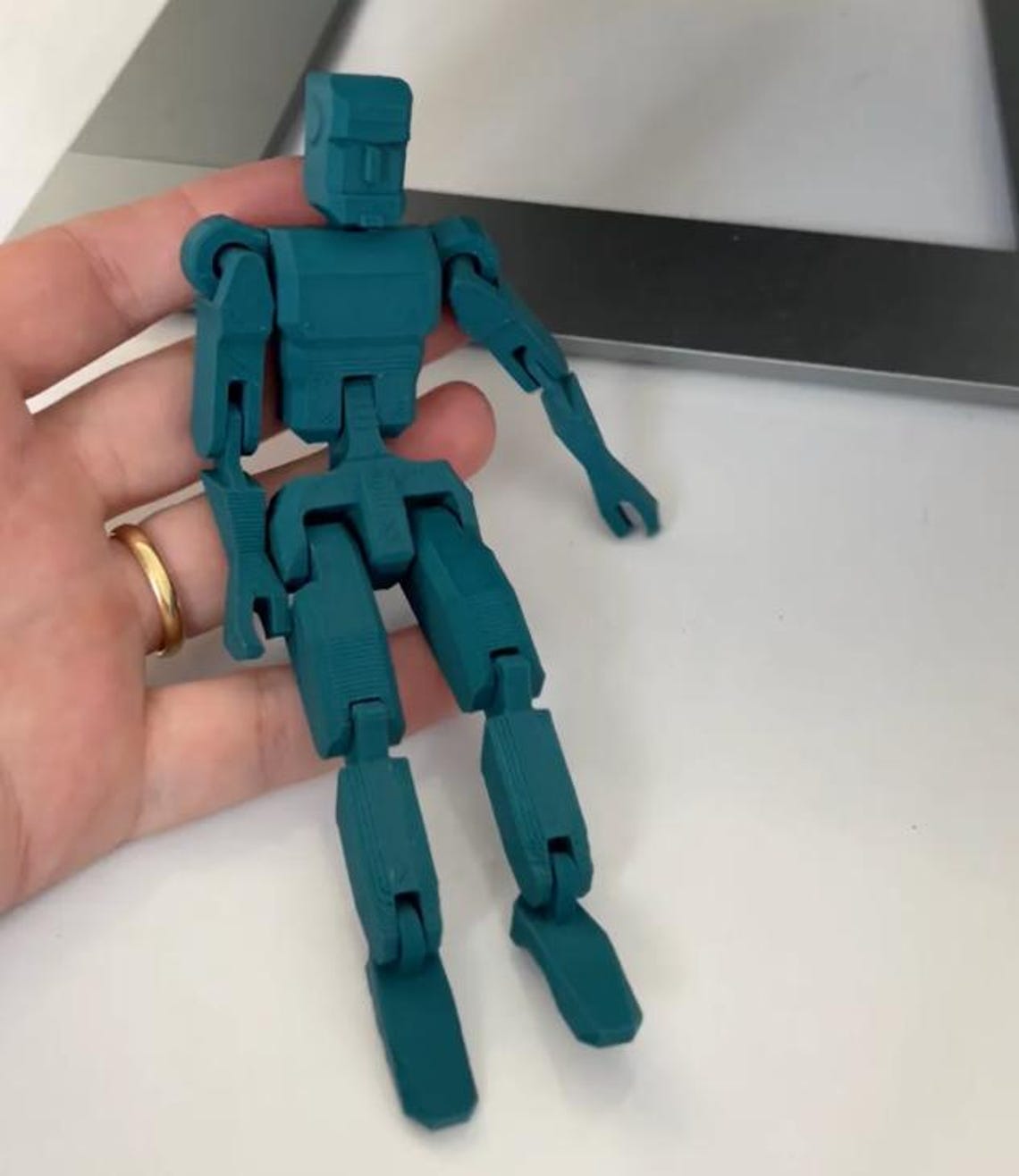 Support-free 3D Printable Articulated Robot Toy STL File – Easy Print ...