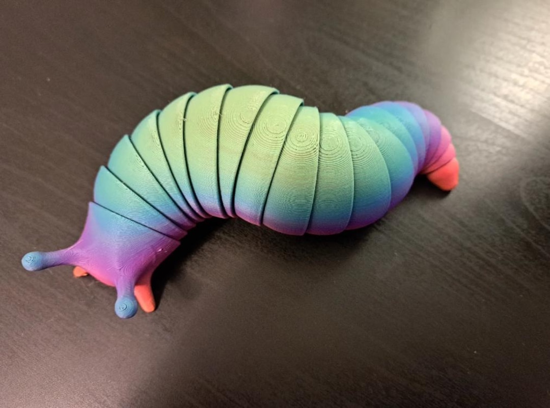 Friendly Articulated Snail STL – 3D Printable Cute Flexi Slug Model ...