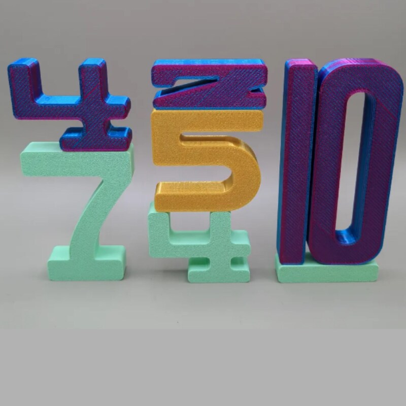 3d Numbers - Etsy