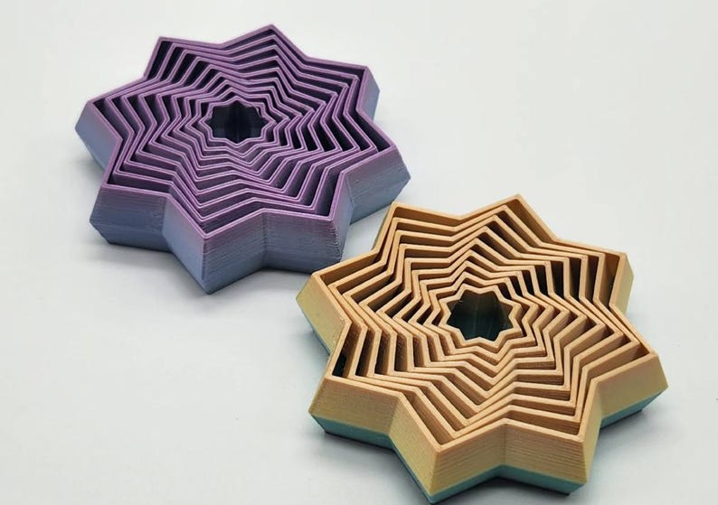 Kinetic Star STL File for 3D Printing – Printable Fidget Toy Puzzle ...