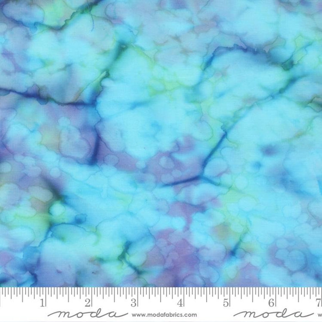Color Crush Batiks Coral Reef Crush in Turquoise From Moda Fabrics 4363 ...