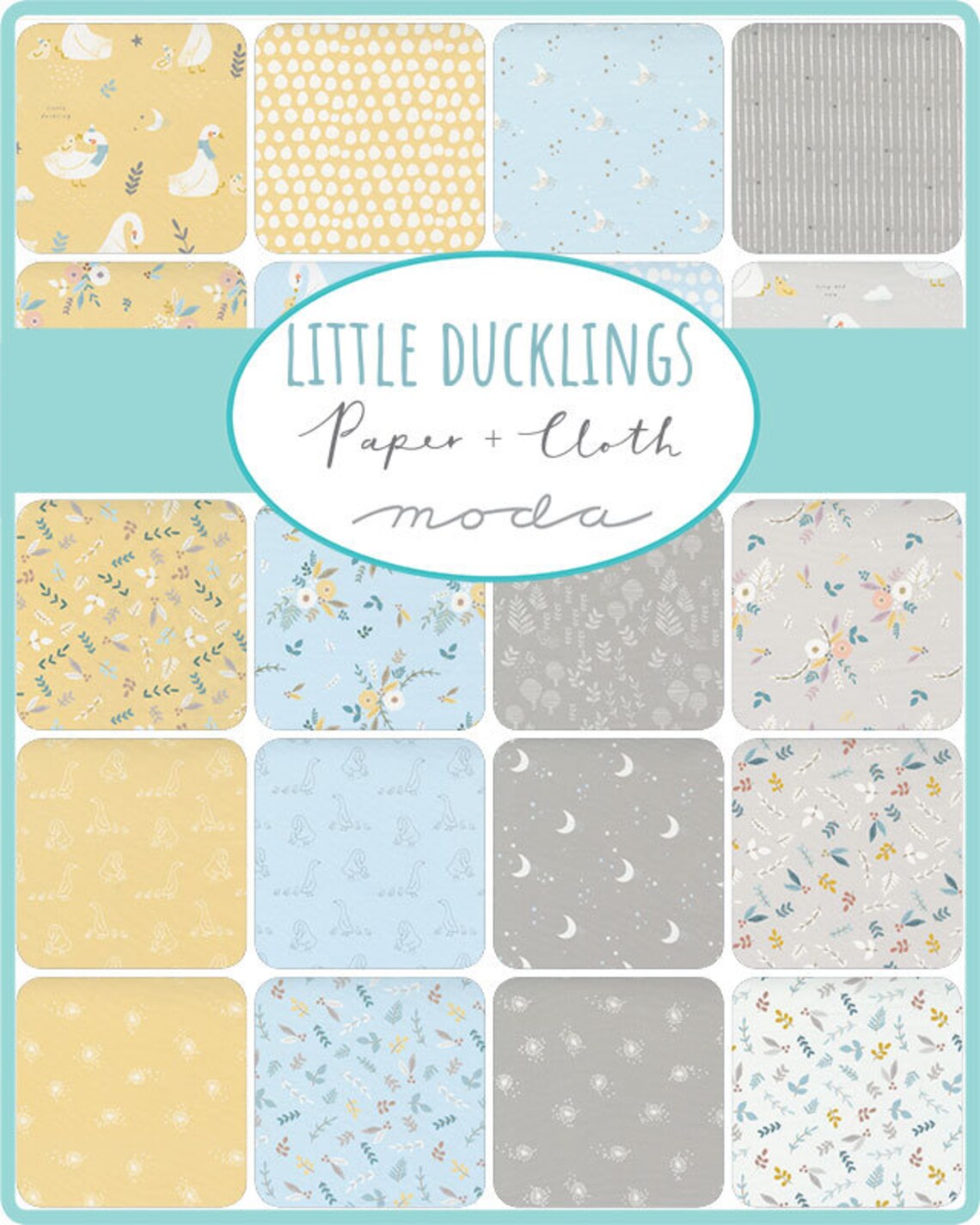 Little Ducklings Duck Goose Storybook in Mustard by Paper | Etsy