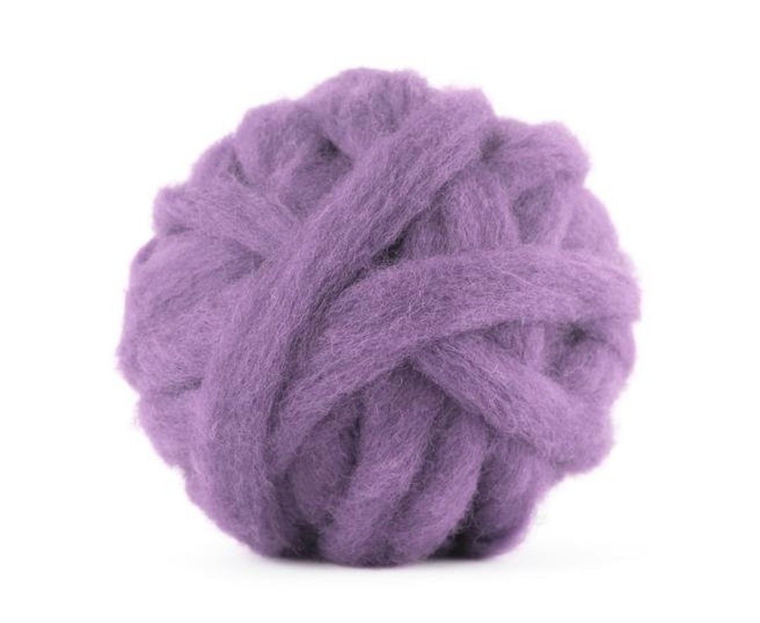 Corriedale Bulky Wool Roving Lavender 4 Ounces - Etsy