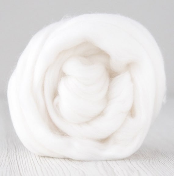 Superfine Merino Wool Top 19 micron Snow 4 ounce | Etsy