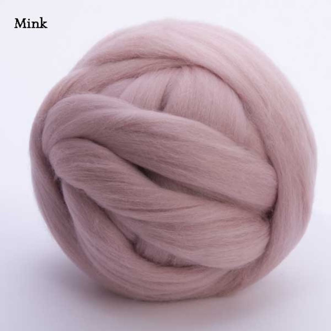 Merino Wool Top 22.5 Micron mink 4 Ounces - Etsy