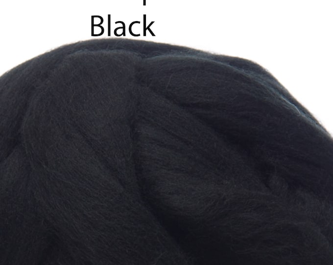 Superfine Merino Wool Roving - Black - 16 Ounces - Etsy