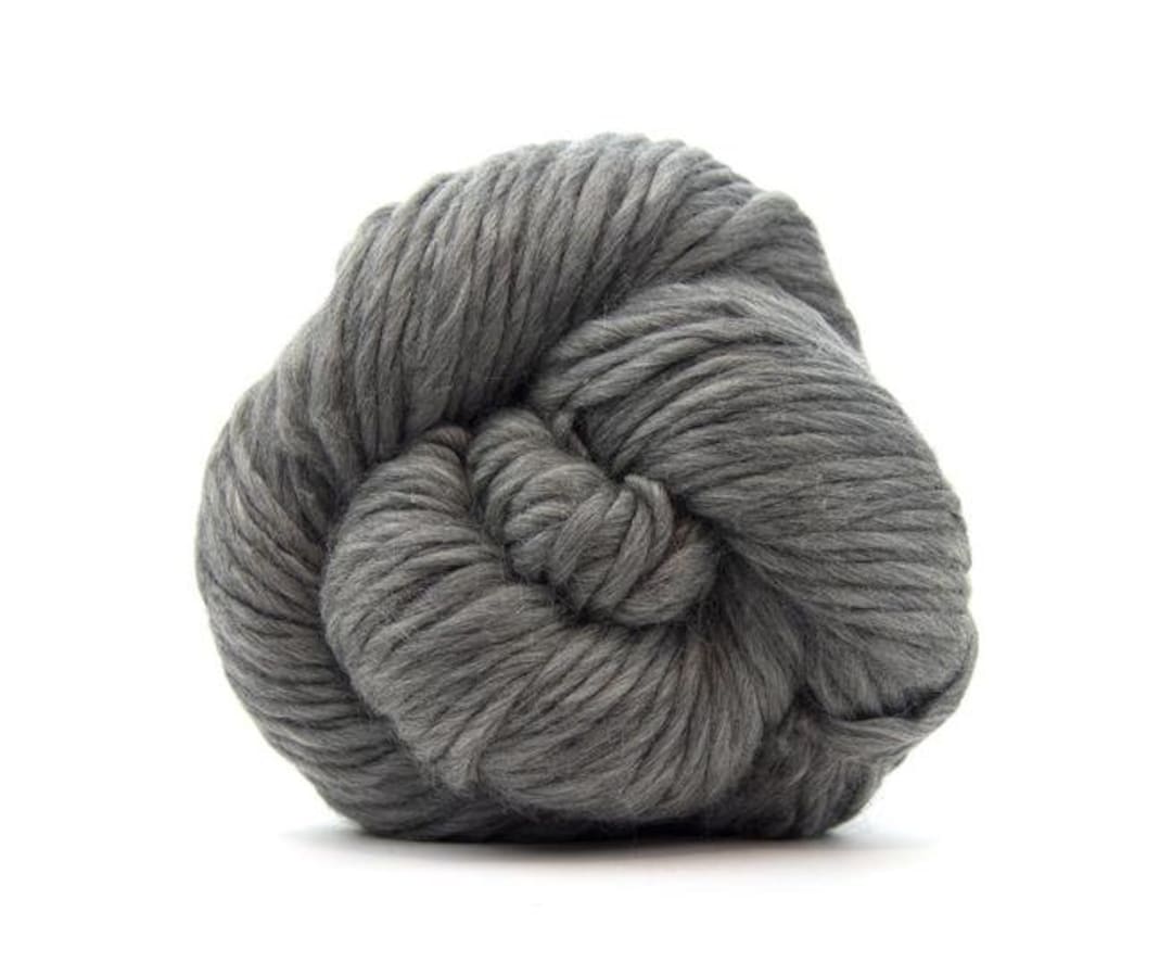 200 Grams Grey Merino Super Chunky Yarn - Etsy