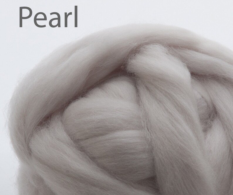 Merino Wool Top - 22.5 Micron -pearl - 4 Ounces - Etsy