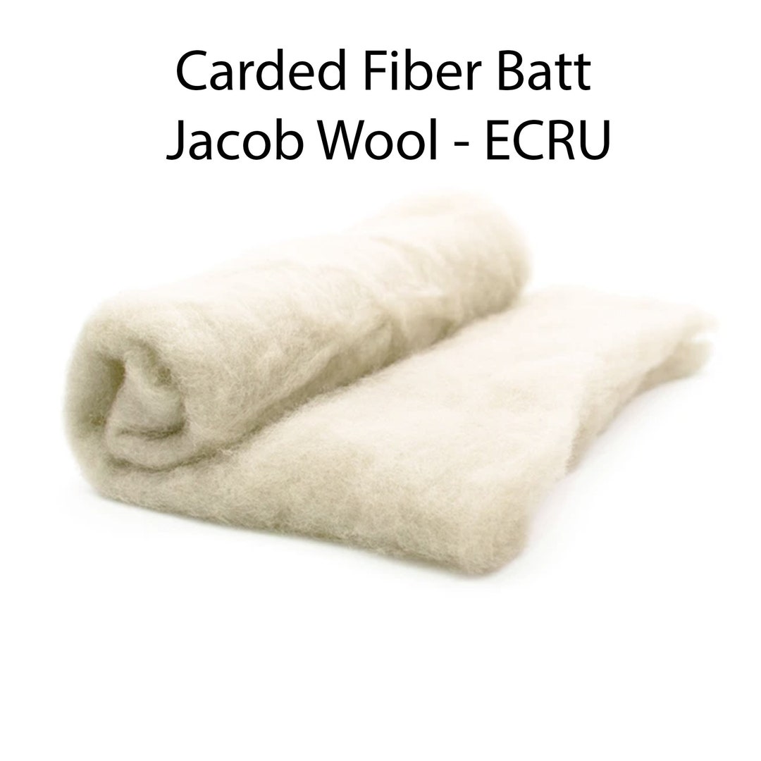 Carded Fiber Batt - Jacob Wool - ECRU - 7 Oz - Etsy