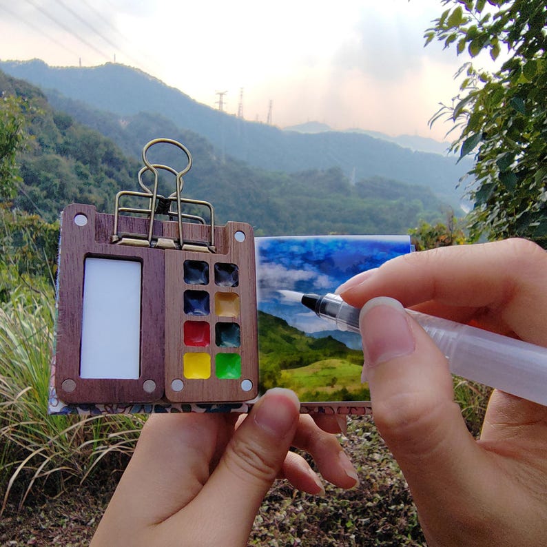 Portable Watercolor Set, Creative Gift Idea, Art Supplies for ...