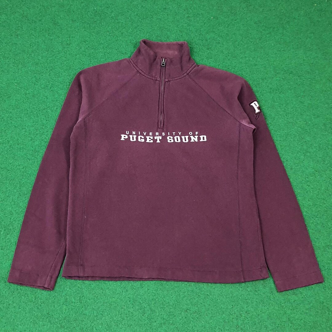 Vintage University Puget Sound Half Zip Sweatshirt - Etsy