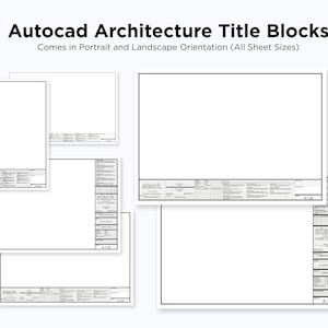 Autocad Title Block Template: Customizable Architect Drawings (DWG File ...