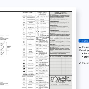 Autocad Title Block Template: Customizable Architect Drawings (DWG File ...