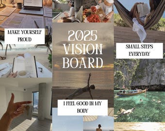 2025 Vision Board - Health & Wellbeing - Etsy