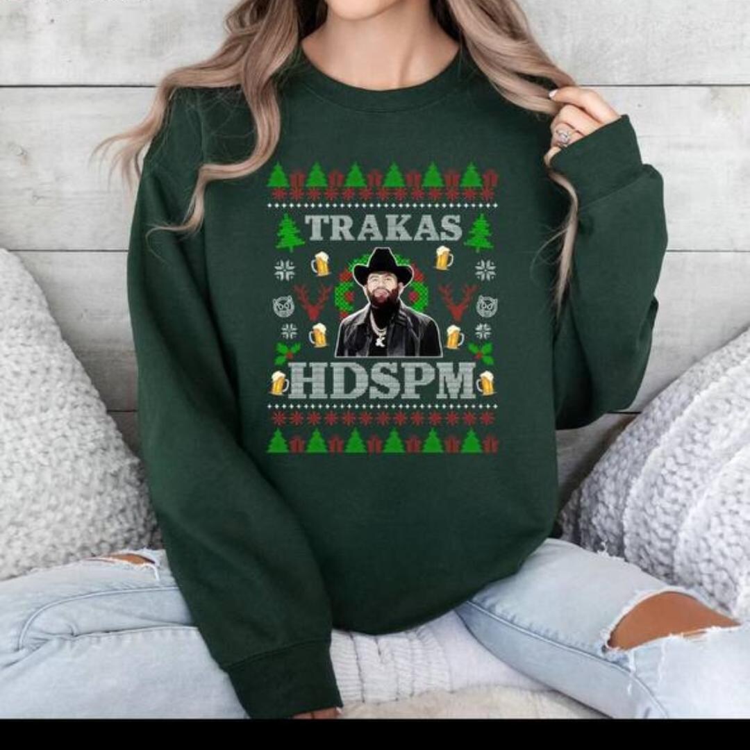 Trakas HDSPM Style Holiday Sweatshirt, Funny Ugly Christmas Sweater ...
