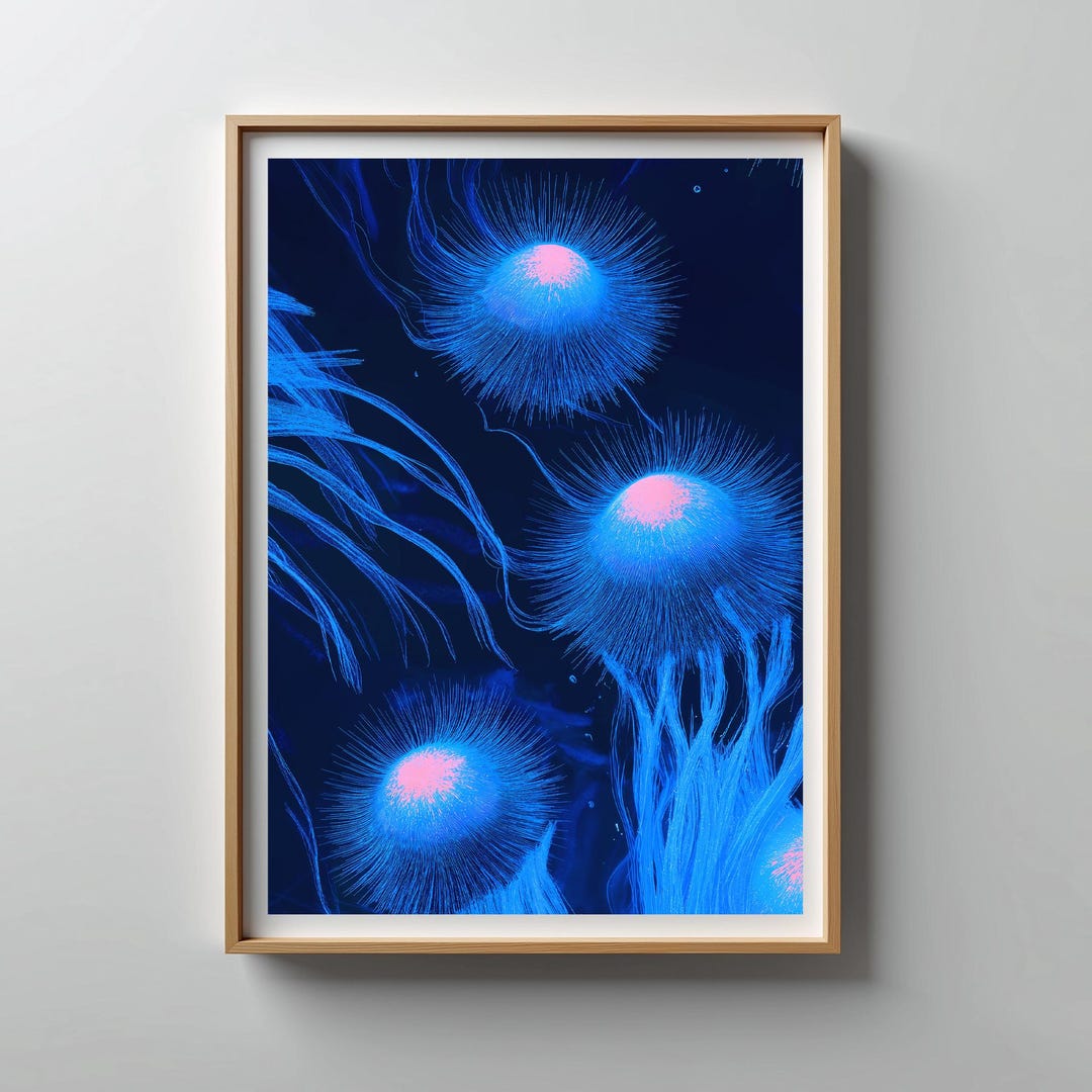 Radiant Anemones - Sea Creatures Series - Wall Art by UTOPIXI - Etsy