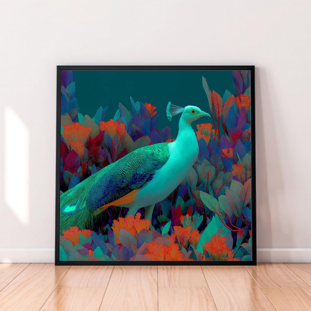 Lucid Icons No.01 – the Dream Herald – Surreal Peacock Digital Print by ...