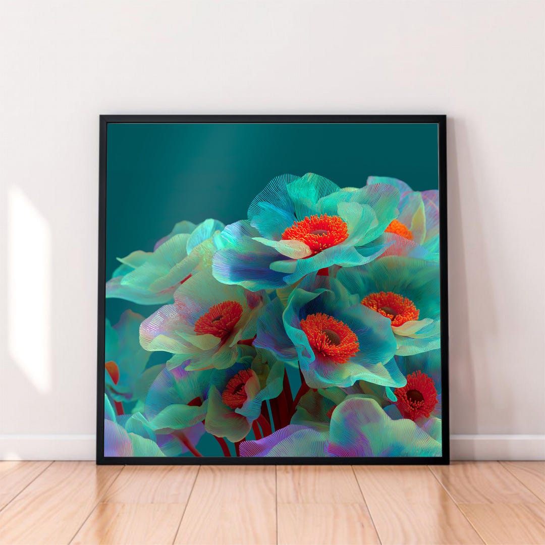 Lucid Icons No.03 – Bloom Frequency – Digital Print Art by UTOPIXI - Etsy