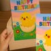 Hatching Chick Birthday Card – Pastel Illustration (digital Download ...