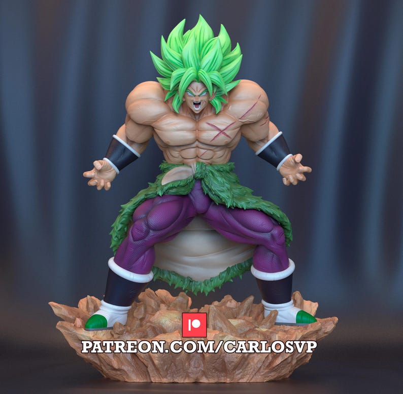 Broly Full Power Figure – Dragon Ball Super | 3D Printed in Resin or ...