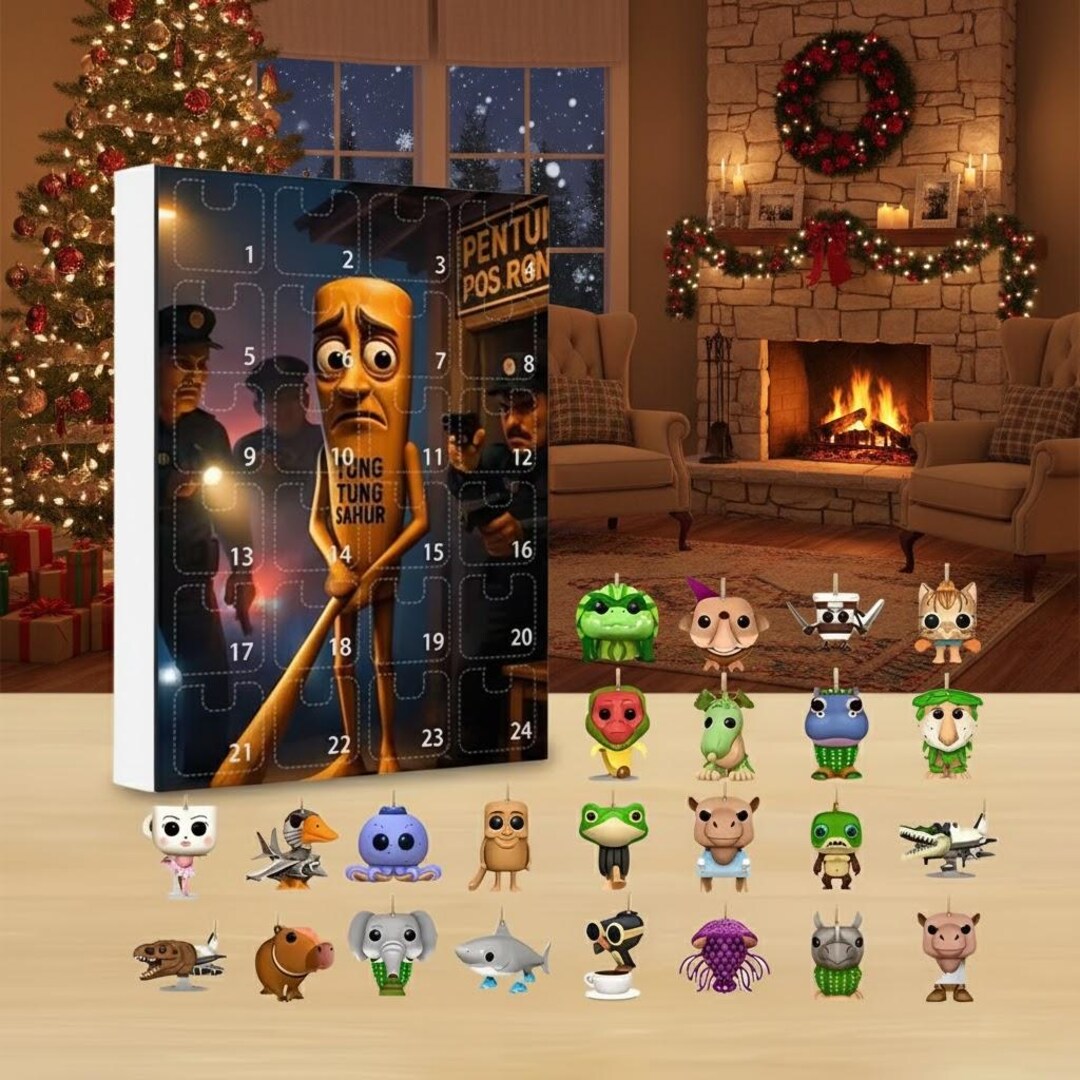 Funny Cartoon Advent Calendar 2025 Comedy Characters Mini Figures ...