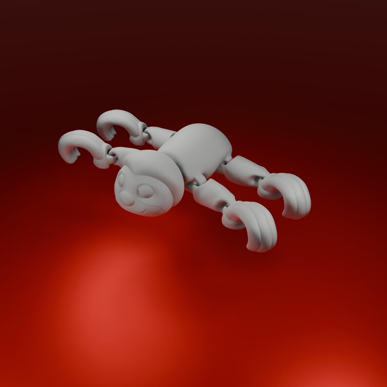 SLOTH Articulating Flexi Printable Model - STL 3MF - Etsy