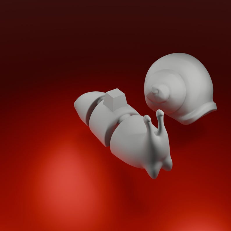 SNAIL Articulating Flexi Printable Model - STL 3MF - Etsy