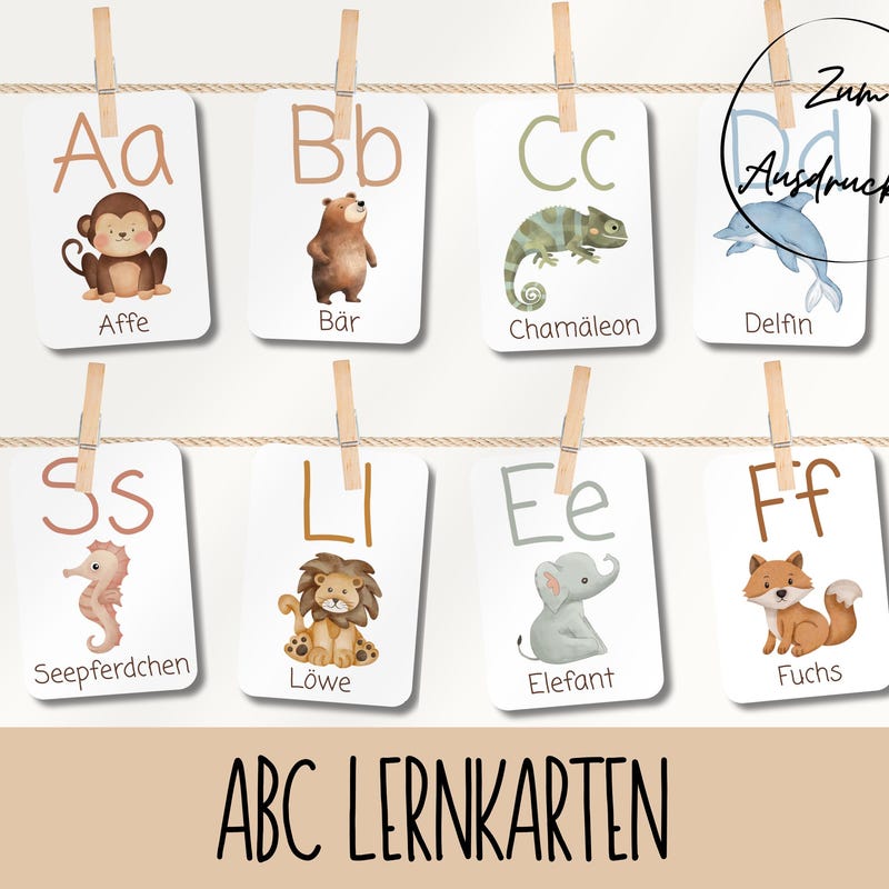 Verwunderlich Abc Karten Zum Ausdrucken Bild