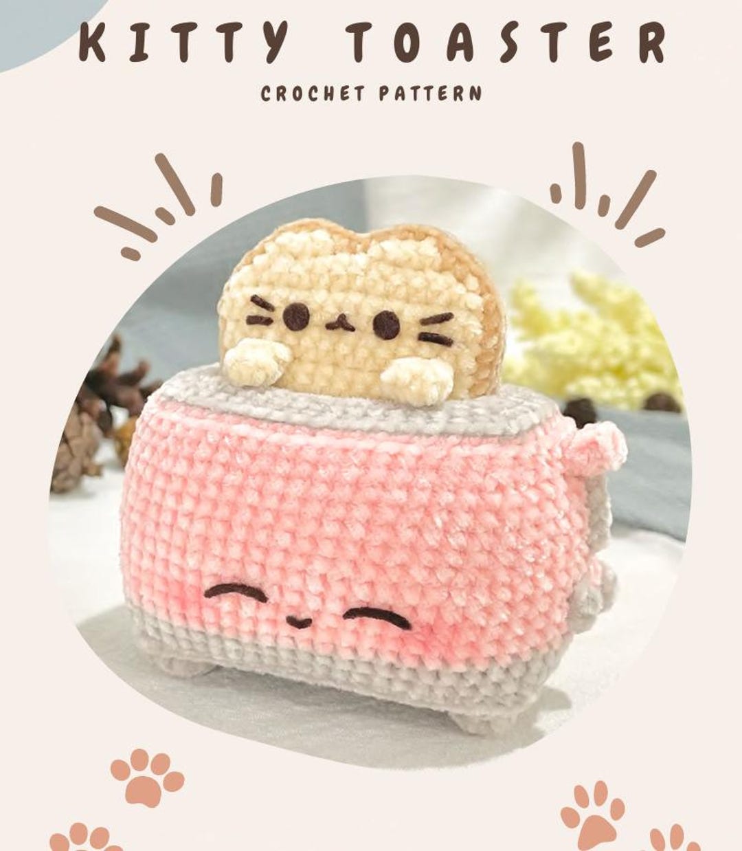 Kitty Toaster Crochet Pattern (PDF Digital Download) - Etsy