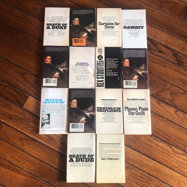 Rex Stout Vintage Mass Market Paperbacks, Priced per Book - Etsy