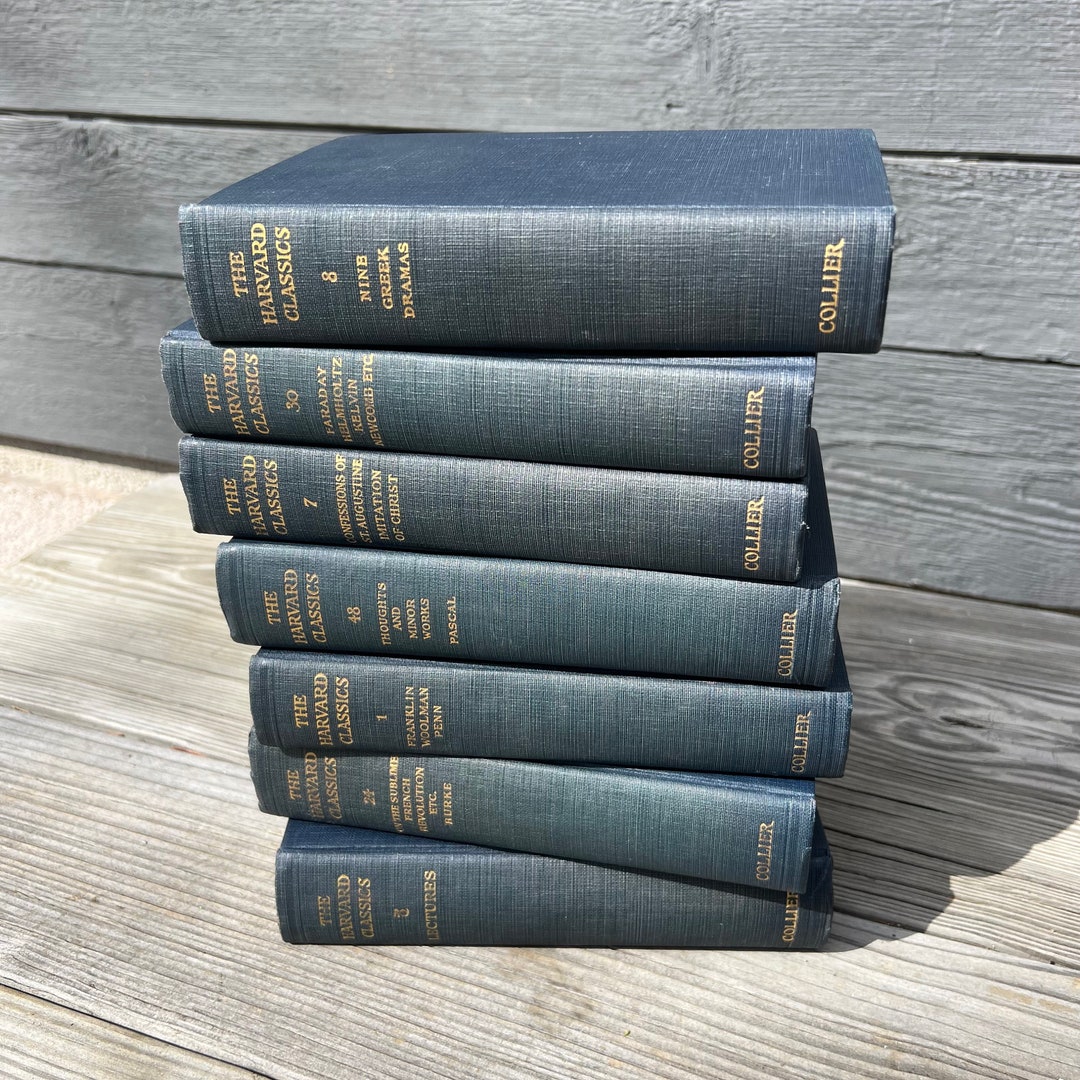 The Harvard Classics, the Collier Press, New York, Navy Blue - Etsy