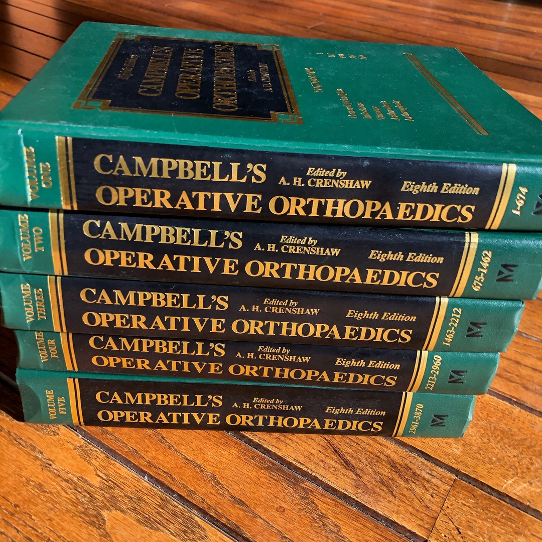 Campbell's Operative Orthopaedics Vol. 1-5, 8th Edition 1992 Campbells ...