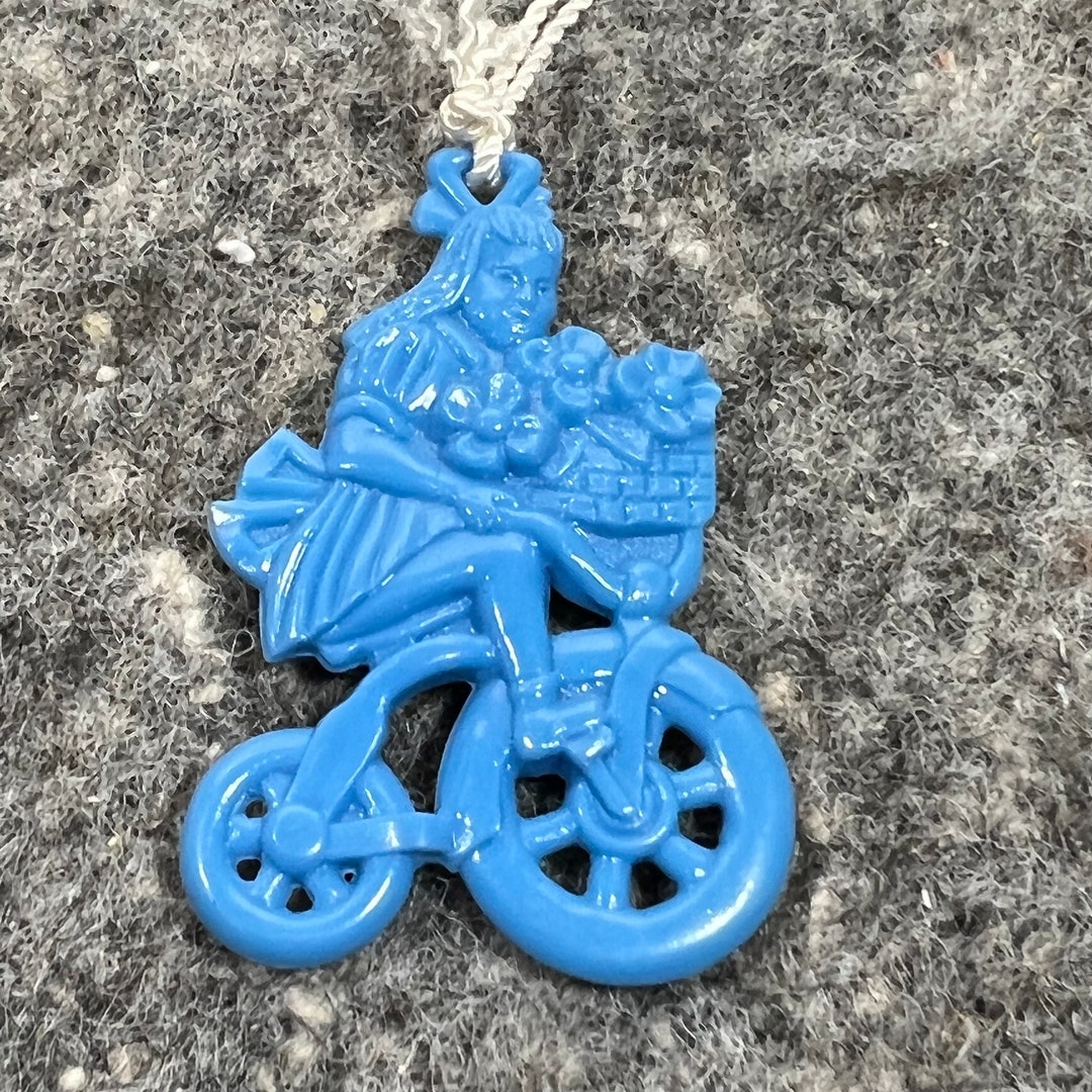 Light Blue Bakelite Girl on Bike Shade Pull - SOLD INDIVIDUALLY - Etsy