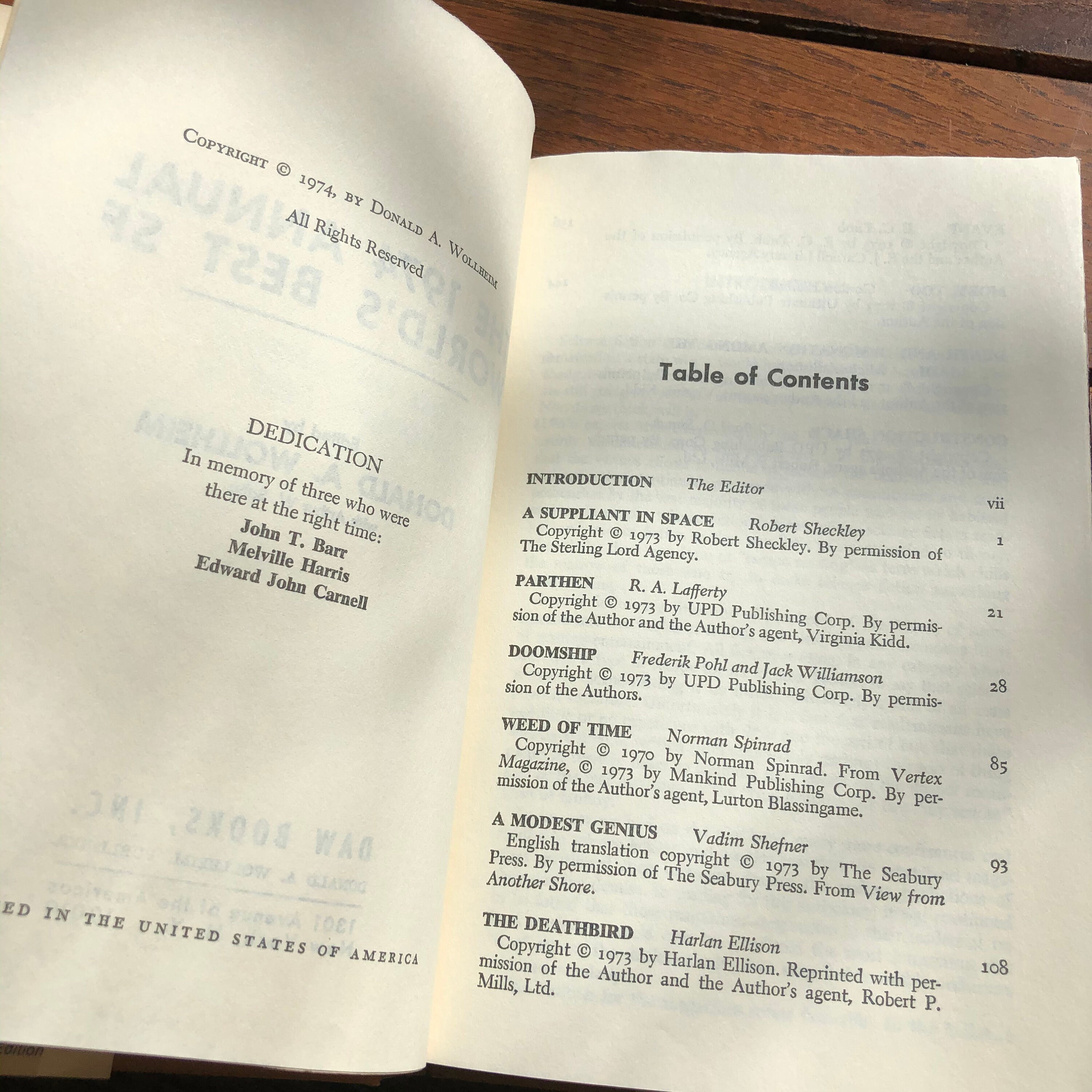 The Annual World’s Best SF (science Fiction) Books! Edited by Donald A ...