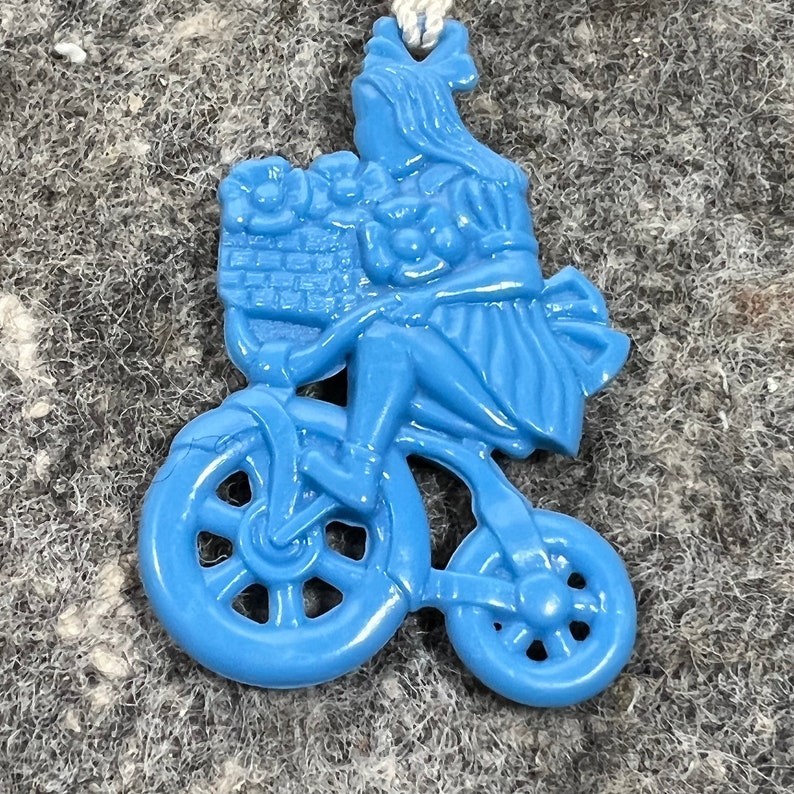 Light Blue Bakelite Girl on Bike Shade Pull - SOLD INDIVIDUALLY - Etsy