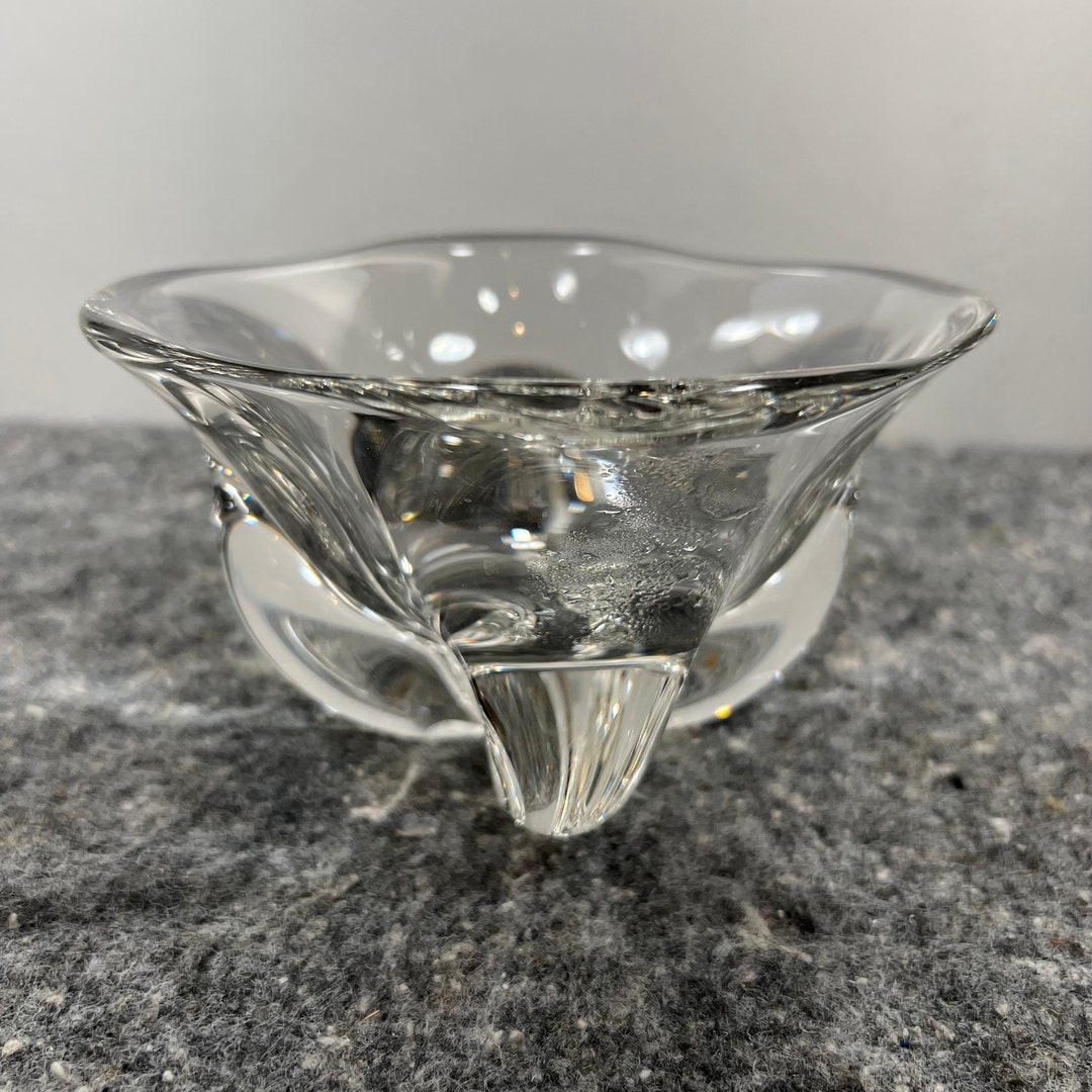 Orrefors Clear Lead Glass Bowl, Pattern 1958 MCM, 5-5/8"w X 3.625 ...
