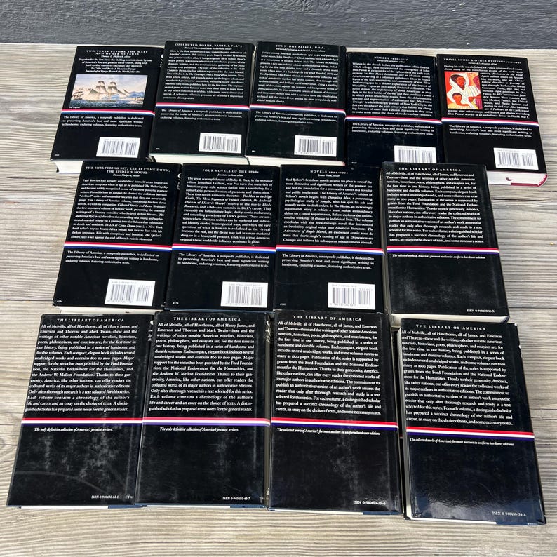 The Library of America Books (priced per Book), First Editions - Etsy