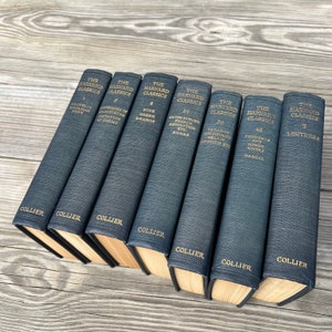 The Harvard Classics, the Collier Press, New York, Navy Blue - Etsy