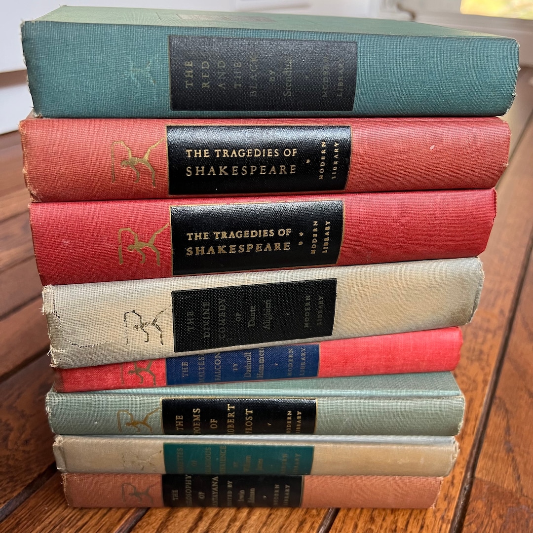Vintage Modern Library Books! Hardcover (sold per Book) - Etsy