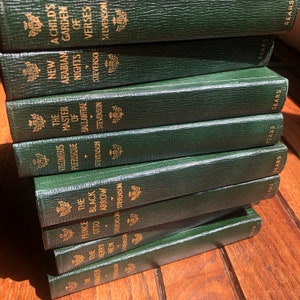The Works of Robert Louis Stevenson, 8 Volume Set, Soft Cover Green ...