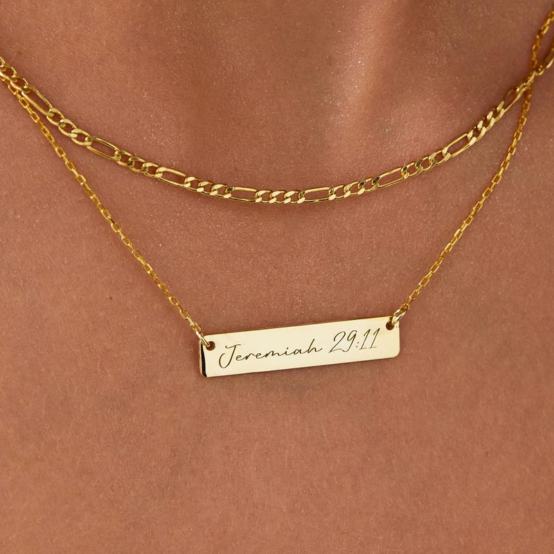 Psalm Bible Verse Necklace - Etsy