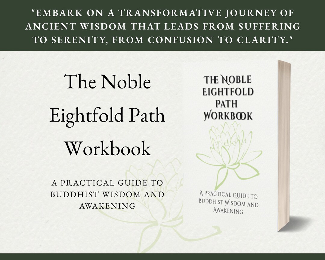 Noble Eightfold Path Workbook - Buddhist Practice Guide With 40 ...