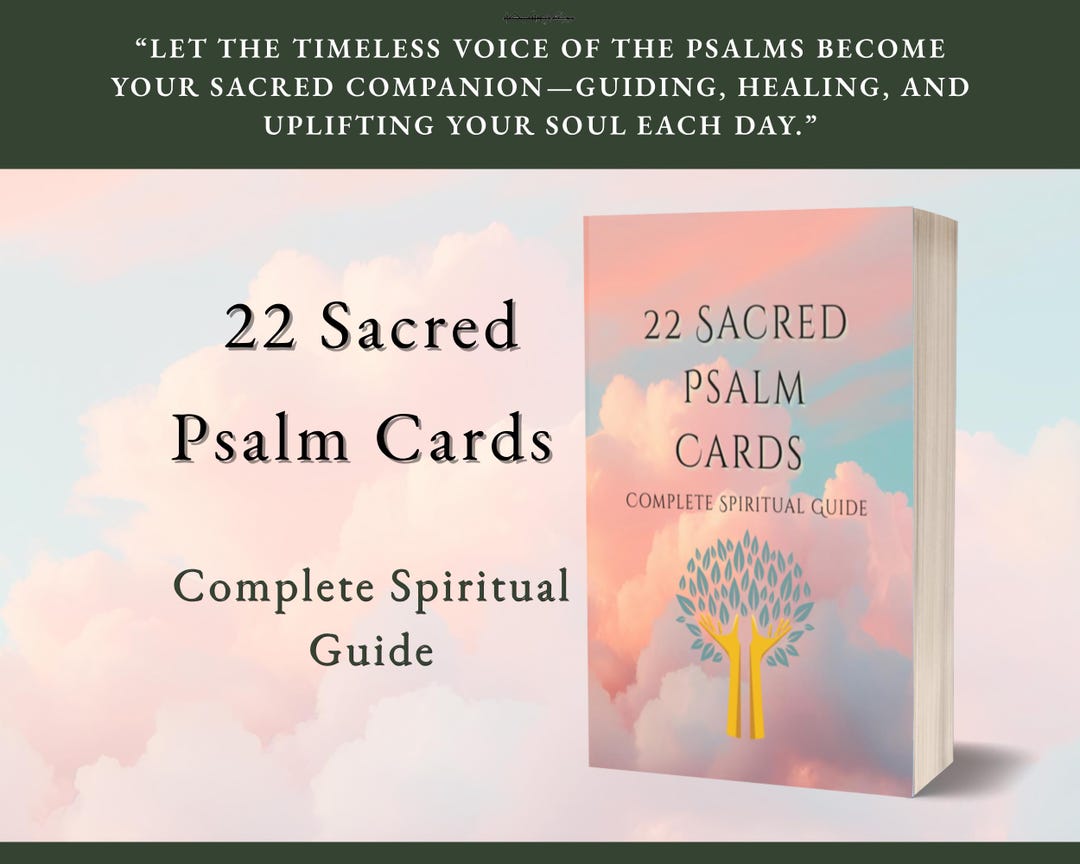 22 Psalm Reflection Cards, Printable Scripture Set, Daily Devotional ...
