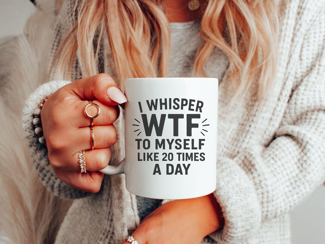 Funny Coffee Mugs With Sayings Curse Word Mug for Coworker Gift - Etsy
