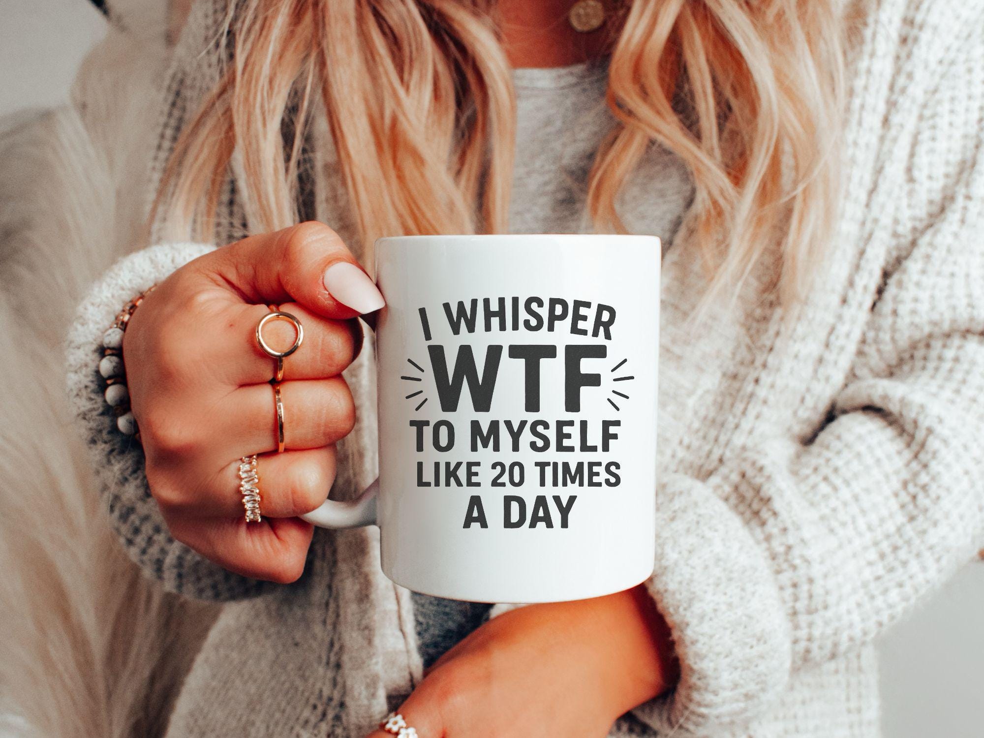 Funny Coffee Mugs With Sayings Curse Word Mug for Coworker Gift - Etsy
