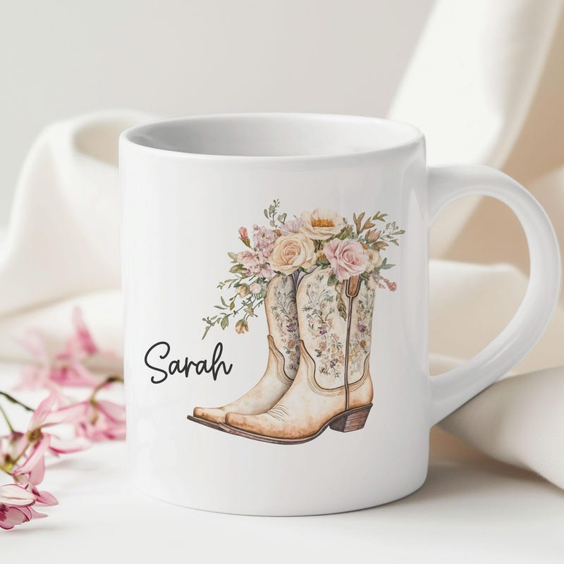 Cowboy Boot Drinking Mug - Etsy