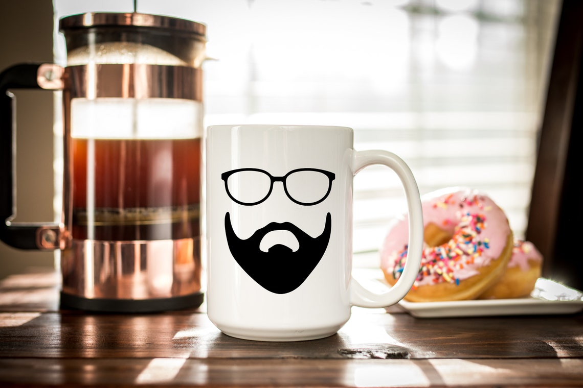 Beard Mug Funny Coffee Mugs for Men Mountain Man Gift Idea - Etsy